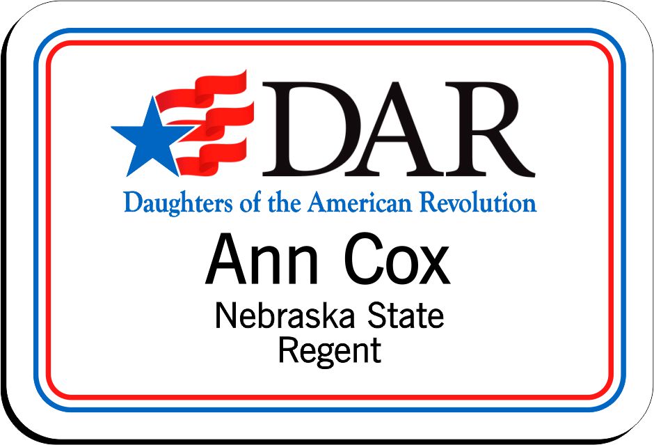 Nebraska State NSDAR Name Badge – Tag Me Badges